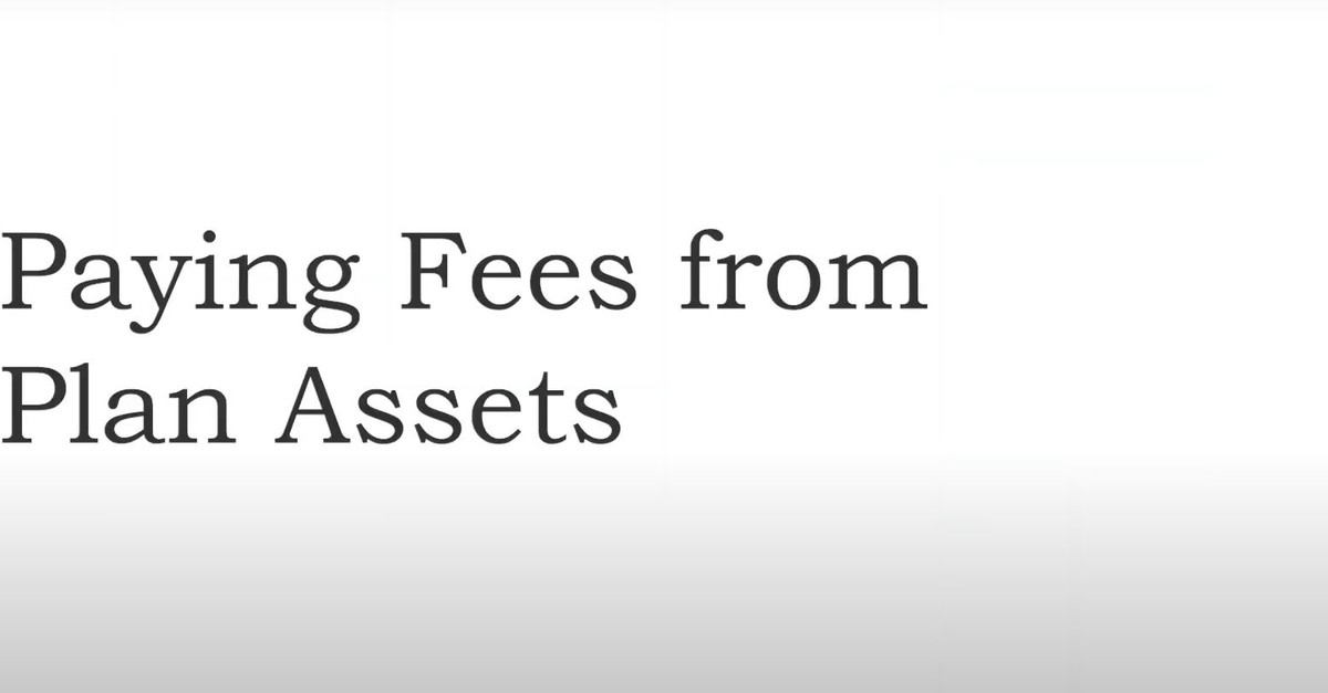 Paying Fees From Plan Assets | TPS Group