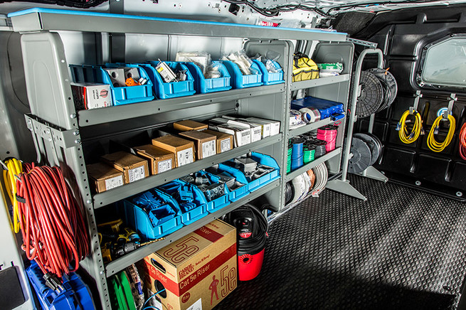 Electrician Van Interiors in Connecticut | CT Truck & Van